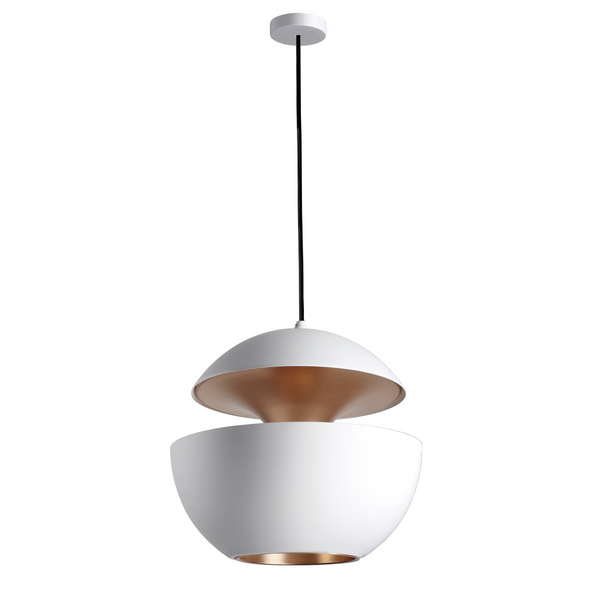 DCW Editions Here Comes The Sun 350 Pendant Light - White and Copper ...